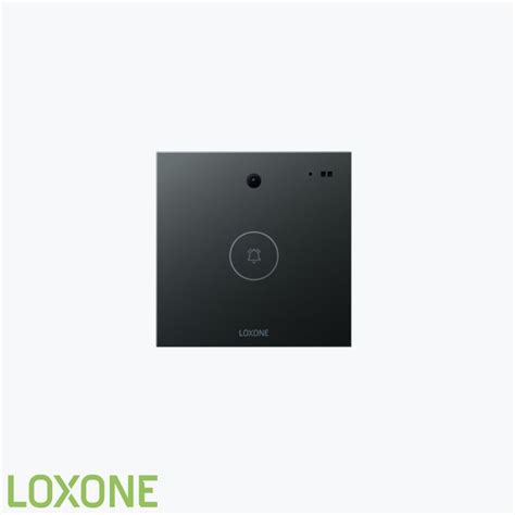 Loxone Intercom Antraciet Gen2 Minimalistisch Design Groothoeklens