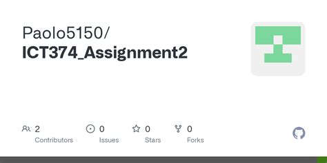 Github Paolo5150ict374assignment2