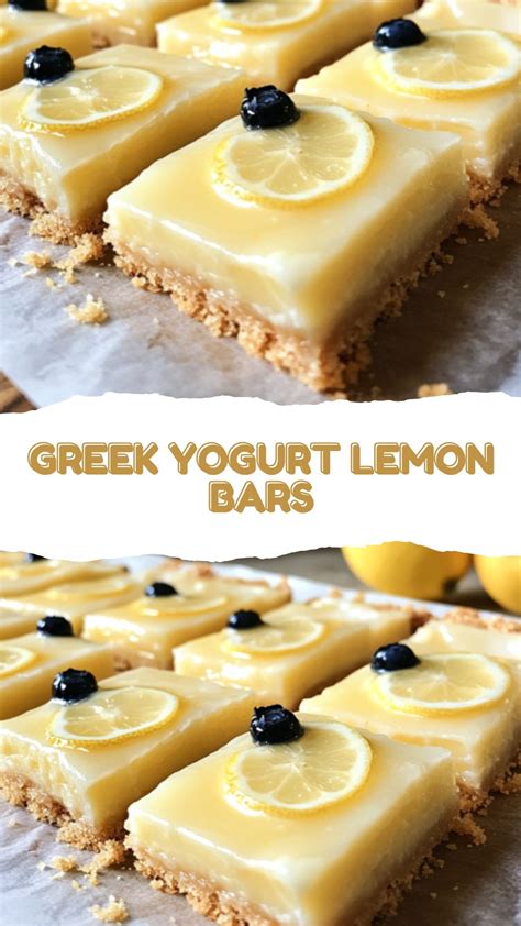 Greek Yogurt Lemon Bars The Best Homemade Lemon Bars With A Healthy