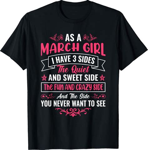 As An March Girl Girl T Shirt