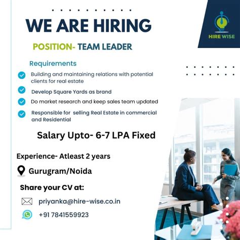 Hiringurgently Team Realestate Sales Greatplacetowork Khushal Goyal