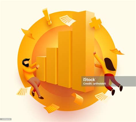 성장 차트 주위를 비행하는 사람들 투자 통계 또는 분석 개념 3차원 형태에 대한 스톡 벡터 아트 및 기타 이미지 3차원 형태 투자 비즈니스 Istock