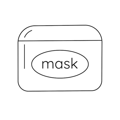 Premium Vector | Vector illustration of a hair mask Isolated on white ...