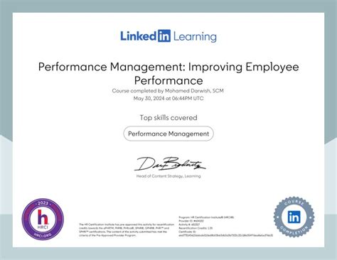Mohamed Darwish Scm On Linkedin Certificate Of Completion