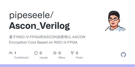GitHub pipeseele Ascon Verilog 基于RISC V FPGA的ASCON加密核心 ASCON Encryption Core Based on RISC V FPGA