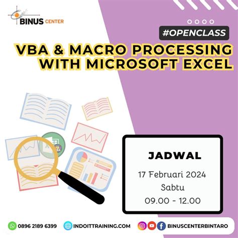 Vba And Macro Processing With Microsoft Excel Binus Center