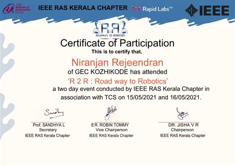 Niranjan Rejeendran On Linkedin Ieee Ieeekeralasection Event Robotics