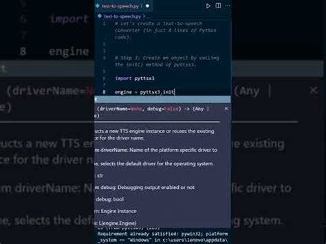 Speech To Text Pyttsx Module Python Programing Tutorial Walkthrough Video Code
