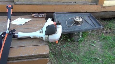Газонокосилка (мотокоса, триммер) Stihl - YouTube