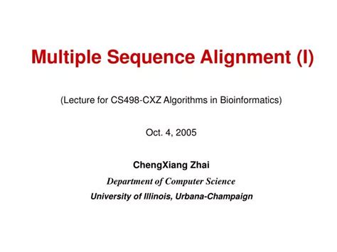 Ppt Multiple Sequence Alignment I Powerpoint Presentation Free