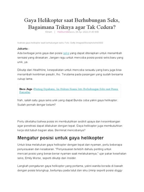 Gaya Helikopter Saat Berhubungan Seks Pdf