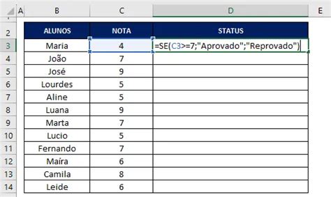 funÇÃo se no excel como usar max planilhas