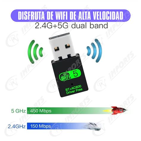 ripley adaptador usb wifi doble banda mas bluetooth 2 en 1