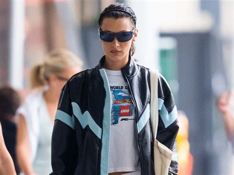 Bella Hadid Wore Uggs New Platform Boots With Short Shorts Who What Wear