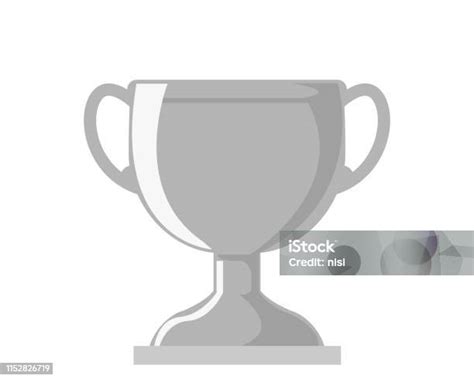 트로피 컵 수상 평면 스타일의 벡터 아이콘입니다 챔피언 실버 트로피 1위에 대한 스톡 벡터 아트 및 기타 이미지 1위 2 위 상 종류 대회 Istock
