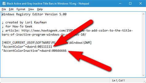 How To Add Color To Inactive Title Bars In Windows 10