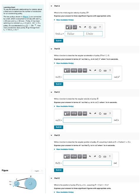 solved part a learning goal to use the kinematic