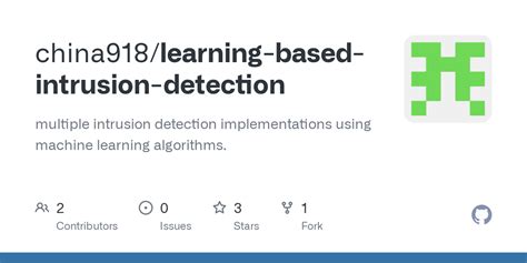 Github China918learning Based Intrusion Detection Multiple Intrusion Detection