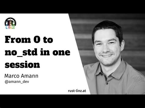 free video from 0 to no std in rust writing bare metal applications