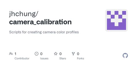 GitHub Jhchung Camera Calibration Scripts For Creating Camera Color Profiles