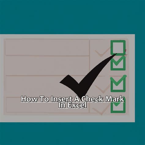 How To Insert A Check Mark In Excel ManyCoders