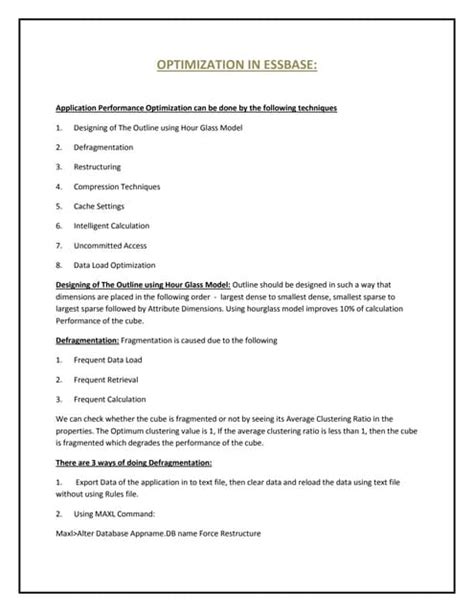 Calculation Commands In Essbase Docx