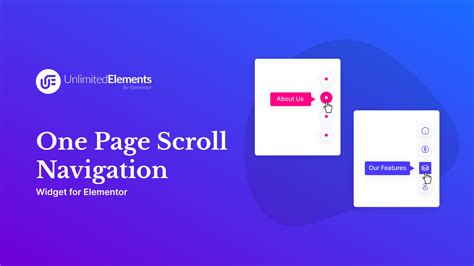 One Page Scroll Navigation Widget For Elementor
