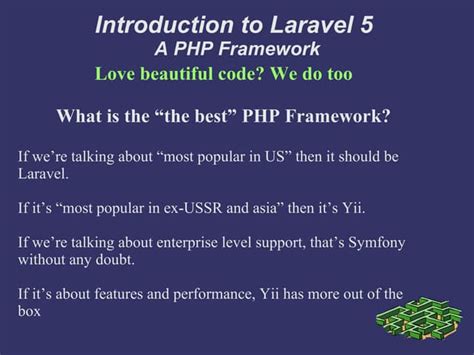 Presentation Laravel 5 4 Ppt