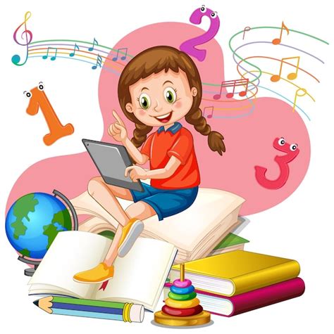 Imágenes De Dibujo Nina Estudiando Descarga Gratuita En Freepik