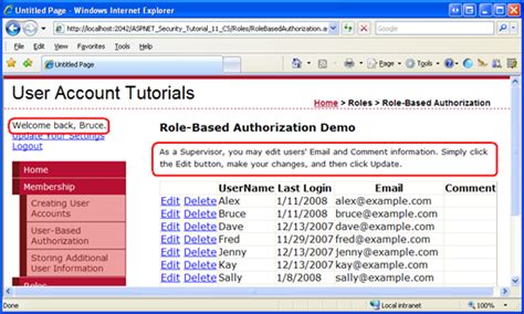 Role Based Authorization C Microsoft Learn