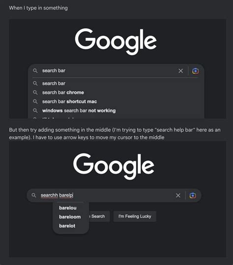 Text Cursor Jumps To End Of Google Search Via Mouse Fix