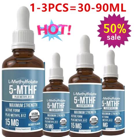 1 3x 30ml L Methyl Folate 5 Mthf Drop Liquid Vitamins Folate Supplement