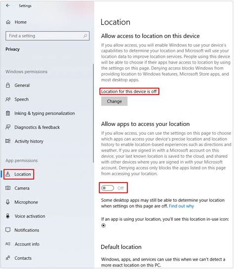 Disable Location Access In Windows10 Alexanders Blog