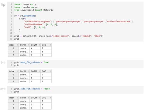 grid auto fit columns not working · issue 302 · jupyter widgets
