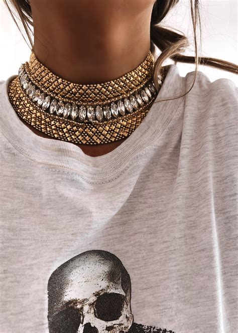 Crucial Choker Necklace Statement Choker Necklace Chokers Dope Jewelry Accessories