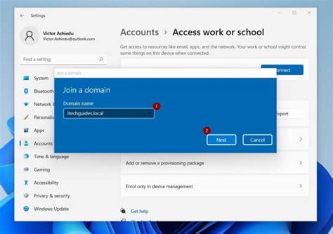 how to join windows 11 to a domain