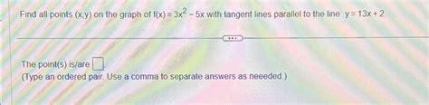solved find all points x y ﻿on the graph of f x 3x2 5x
