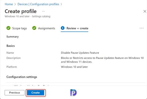Disable Pause Updates Using Intune Group Policy GPO