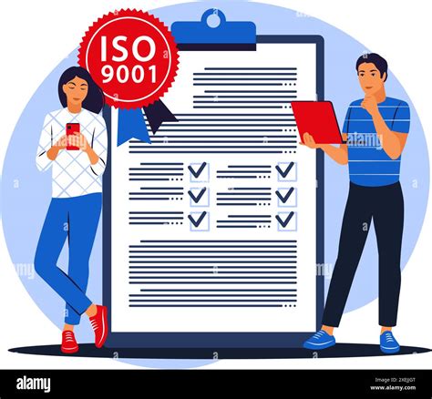 People Like Standard For Quality Control Iso 9001 Standard International Certification Concept