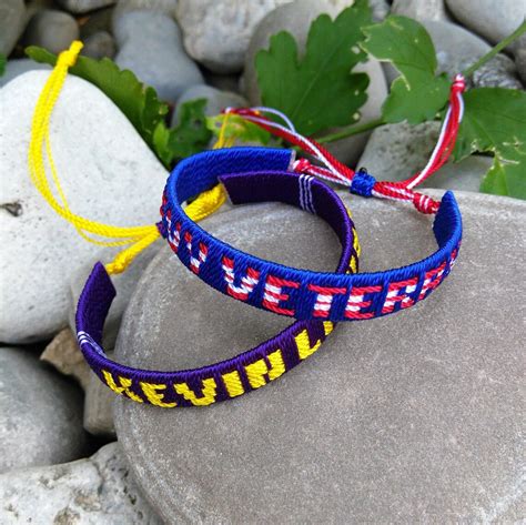 Name Bracelet String Bracelet Personalized Jewelry Etsy