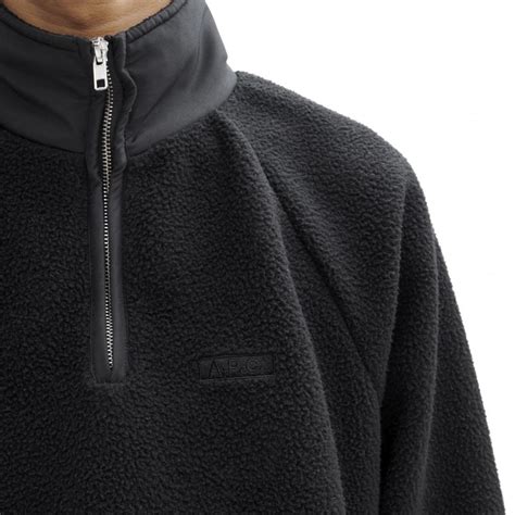 Apc Island Fleece Sweatshirt Black Psaif M27845 Lzz Consortium