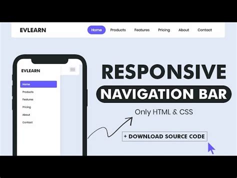 Responsive Navbar HTML CSS Responsive Navbar HTML CSS JavaScript YouTube