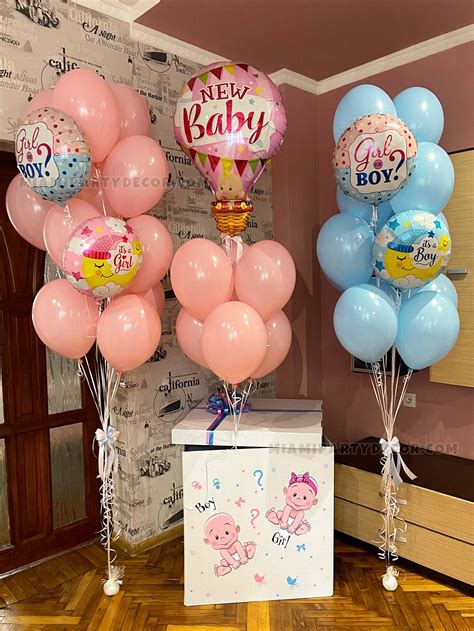 Gender Reveal Balloon Box Miami Party Decor Party Decorations