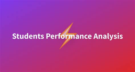 Students Performance Analysis A Hugging Face Space By Suphawan
