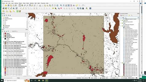 Qgis Vector Merge Reproject Clip By Raster Rasterize Vector Water Mapping Youtube