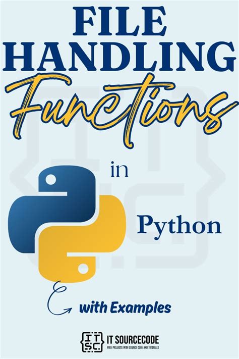 File Handling Functions In Python With Examples Computer Programming Python Reading Writing