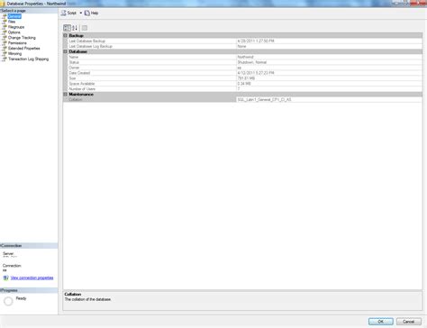 Sql Server Database Showing And Understanding Properties Experts