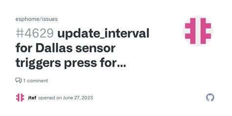 Updateinterval For Dallas Sensor Triggers Press For Binarysensors