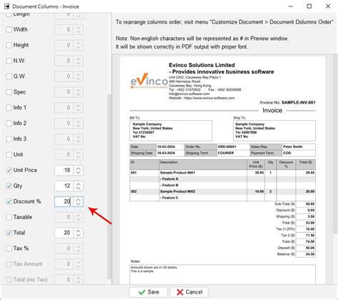 How To Add Discount Column In Invoice Easybilling Help Center