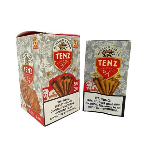 Zig Zag Natural Leaf Tenz Cigars Russian Cream 5wraps 8pk Nimbus Imports